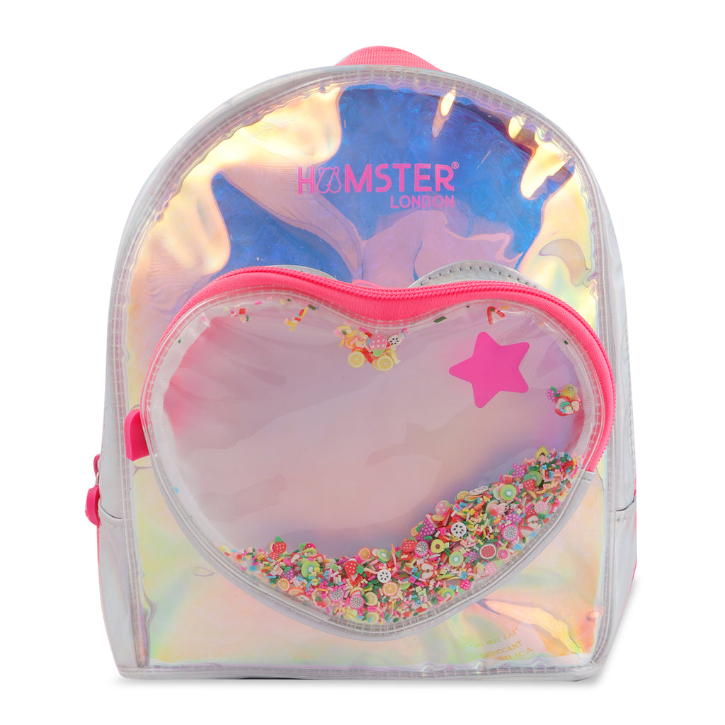 Buy Hot Pink Heart & Star Backpack | Hamster London