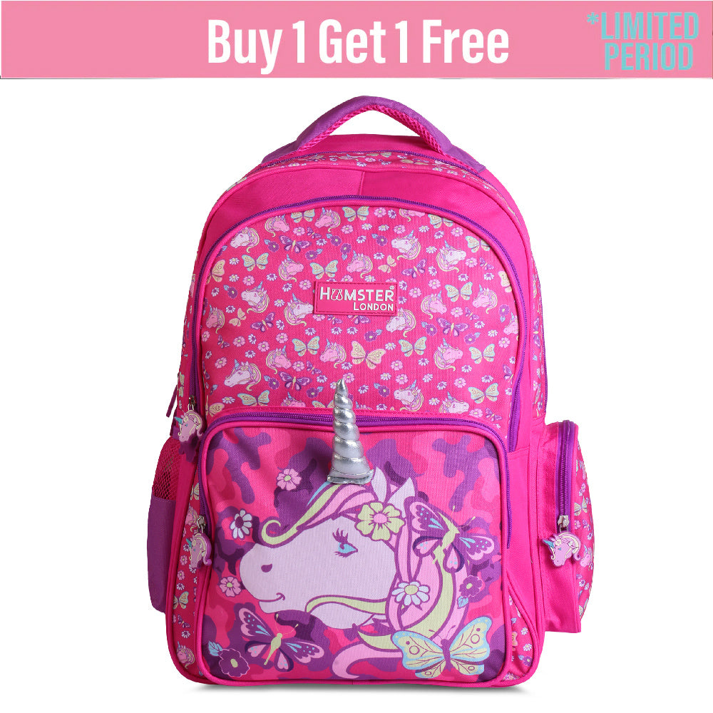 HL Pink Pixy Unicorn Jumbo Backpack – Hamster London