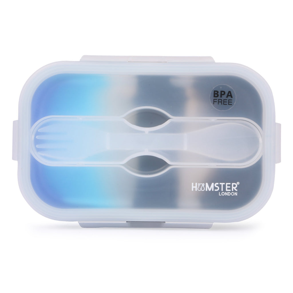 Hamster Bendable Tiffin Medium Blue | Leakproof Lunch Box | Hamster London